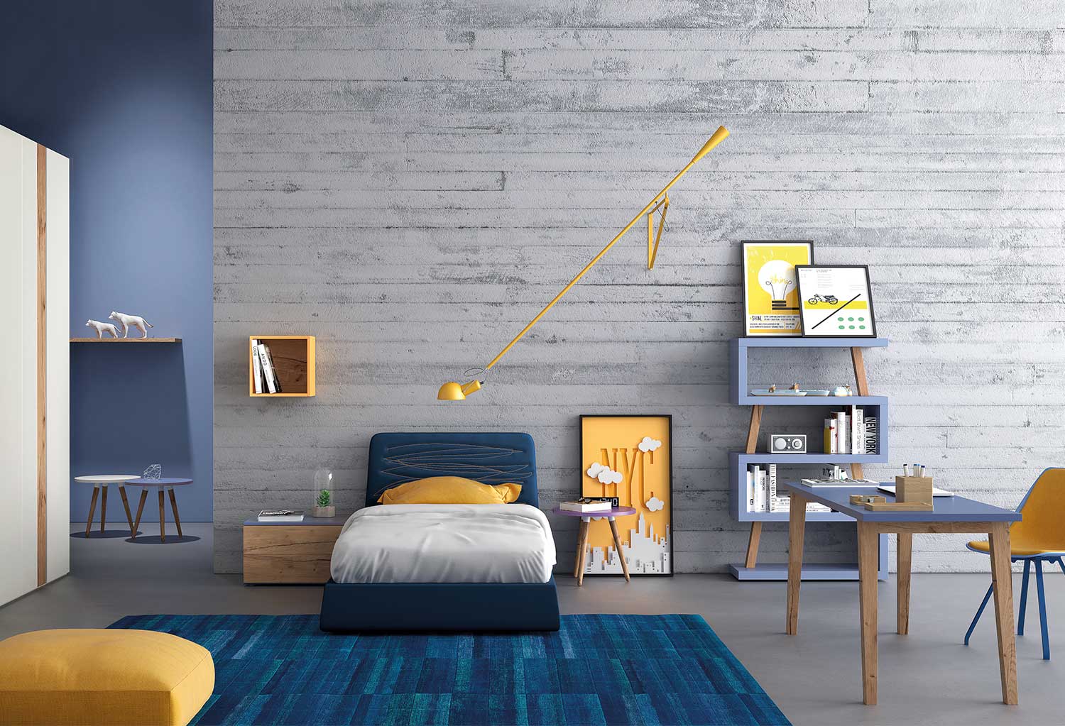 Cameretta bambino o ragazzo completa Start Up 06 - CLEVER.IT