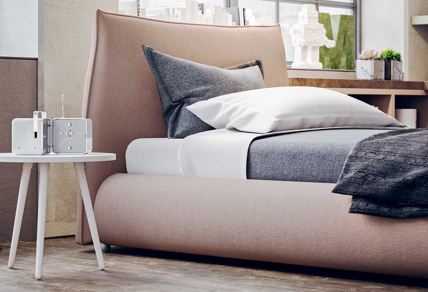 Letto singolo imbottito Doll con o senza contenitore - CLEVER.IT Letto singolo imbottito Doll con o senza contenitore - CLEVER.IT
