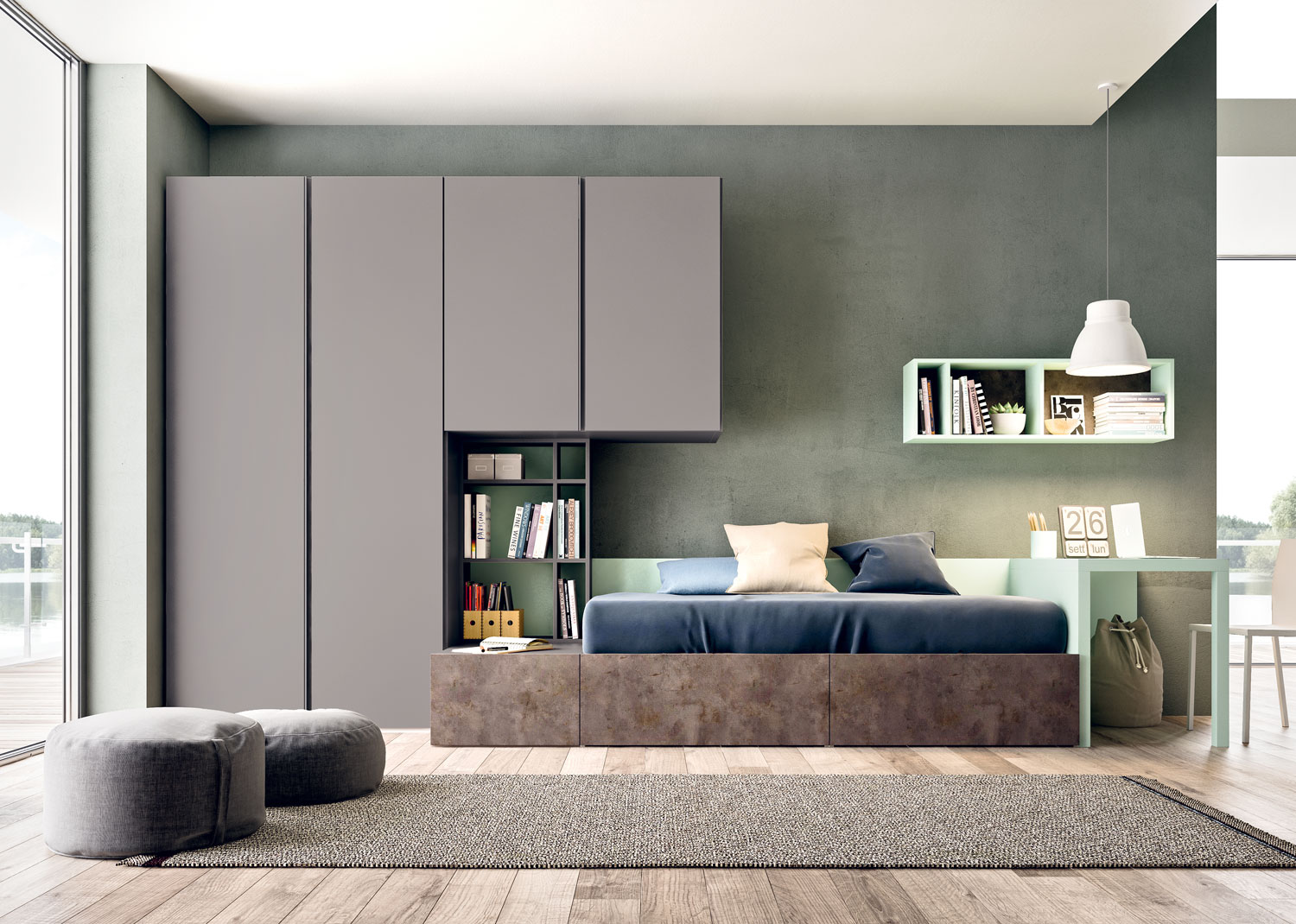 Camere Da Letto Moderne Ragazze : 38 Idee Originali Per Camerette ...